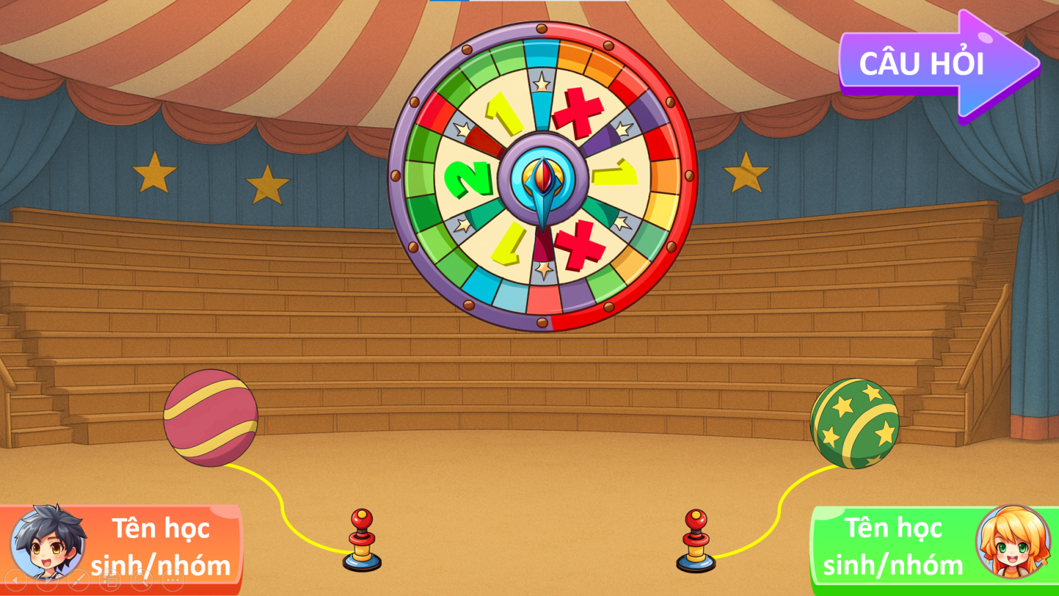 Bơm bong bóng – Game giáo dục